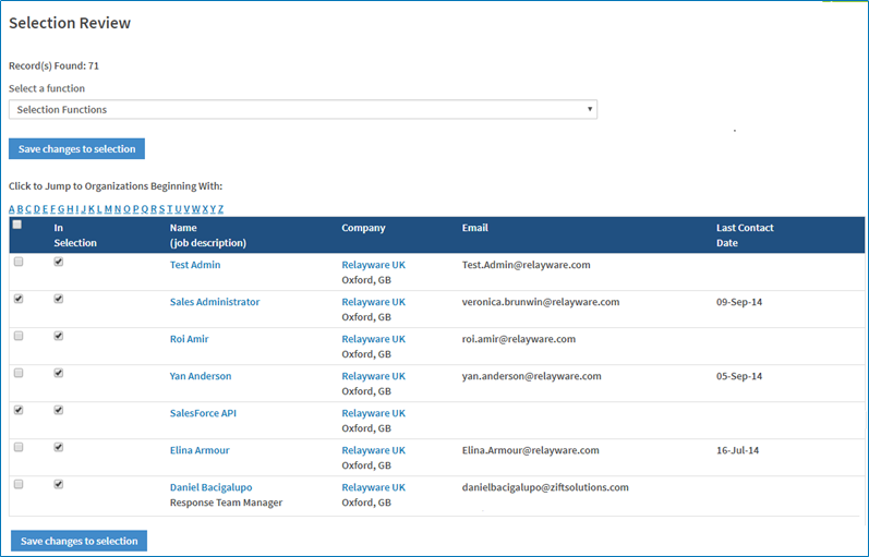Create a Target List – ZiftPRMAdmin